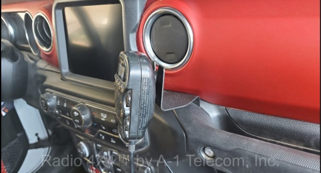 GMRS/CB Radio and Mic Mount for the Grab Bar of the Jeep JT Gladiator ...